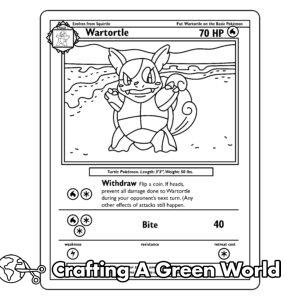Pokemon Cards Coloring Pages - Free & Printable!