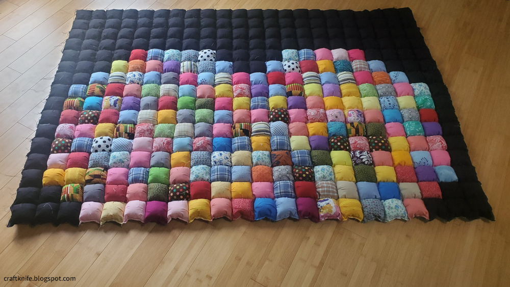 Sew a Puff Quilt Part 3: Finish the Quilt